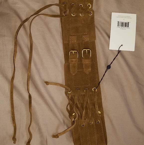 Spell | Accessories | New Spell Designs Josephine Suede Leather Belt Xl ...